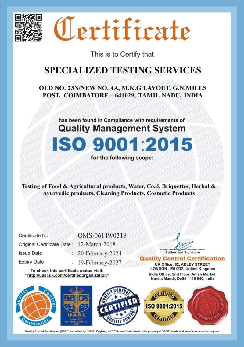 Certification | ISO | STS labs